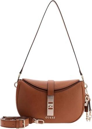 Guess sac à épaule bandoulière Brooke Shoulder Bag Cognac brun