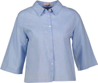 Katestorm Damen Hemdbluse mit Leinen