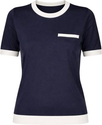 Gran Sasso Femme, Tops, Bleu, Taille: 46 FR T-Chemises