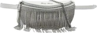 Miu Miu Pre-owned Crystal Fringe Belt Bag - - Pre-owned - Damen - Wei&szlig; - ONE SIZE