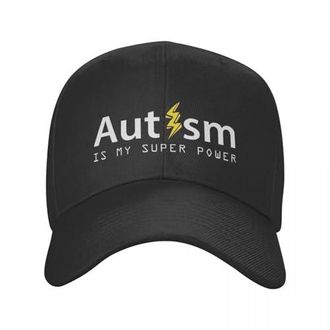 Generic Casquette de baseball tendance avec inscription &laquo; Autism is My Super Power &raquo; - Casquette de baseball pour homme et femme - Respirant - Protection sola