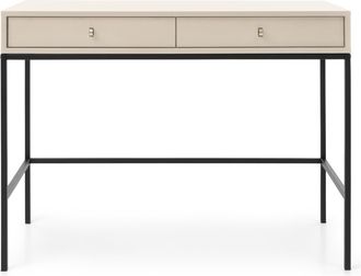 Selsey Monne - Schminktisch Konsolentisch im Vintage-Stil mit Schubladen, Beige, 104 cm breit