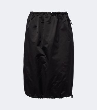 Prada Jupe midi en satin de soie