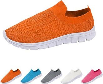 Generic Chaussures de marche &agrave; enfiler pour femme, baskets orthop&eacute;diques en maille respirante pour femme, chaussures de sport d&eacute;t&eacute; l&eacute;g&egrave;res et d&eacute;contract&eacute;es, c
