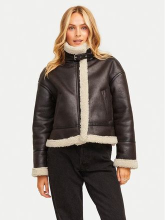 Jack & Jones Jacke aus Kunstleder Yolanda 12259326 Braun Regular Fit