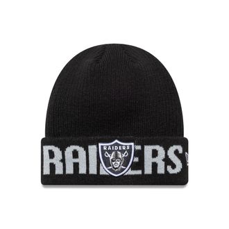 New Era Las Vegas Raiders Wordmark Beanie NFL Schwarz - One-Size