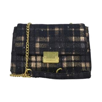 Menbur Sac bandouli&egrave;re en tissu avec rabat - Femme - Sacs - Noir - Taille: ONE Size