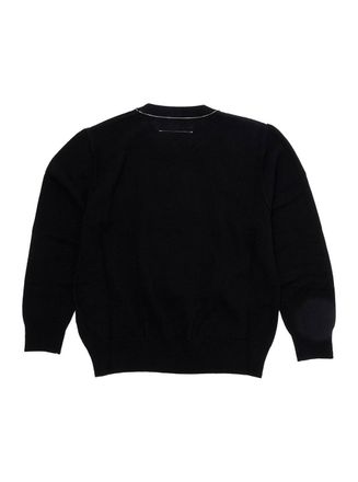 Maison Margiela Boys Sweater M61025 Wool-Blend Black Tops Top