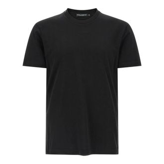 Dolce & Gabbana Homme, Tops, Noir, Taille: L T-shirt en jersey de coton