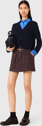 Maje Cardigan Mit Abnehmbaren Details - Marineblau - Maje