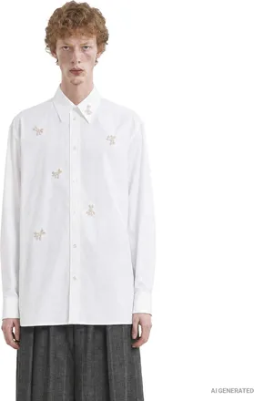 Simone Rocha Turbo Beaded Easy Shirt