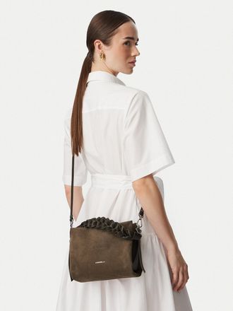 Coccinelle Handtasche Coccinelle P6P Boheme Suede Bimaterial E1 P6P 58 01 01 Khakifarben