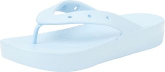 Crocs Herren Classic Platform Flip W Flip, Blue Calcite, 41/42 EU