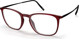 Silhouette Femme, Accessoires, Rouge, Taille: 49 MM Illusion Lite 2962 Eyeglasses