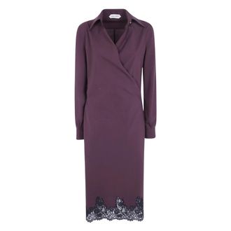 Alberta Ferretti Shirt Kleider - - Dresses - Damen - Lila - XL