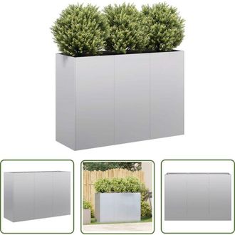 vidaXL vidaXL Jardini&egrave;re 120x40x80 cm acier galvanis&eacute;