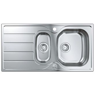 GROHE Abw&auml;schen - Sp&uuml;lbecken K200, 97x50 cm, geb&uuml;rsteter Edelstahl 31564SD1 - Grohe