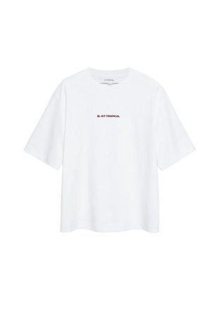 Comma Kurzarmshirt T-Shirt Oversize-Shirt mit Artwork