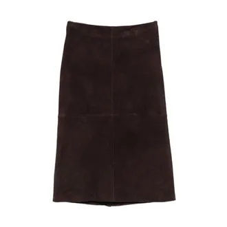 Yerse Yerse, Femme, Jupes, Brun, Taille: 40 FR Midi Skirts