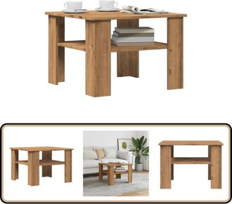vidaXL vidaXL Couchtisch Artisan-Eiche 60x60x42 cm Holzwerkstoff