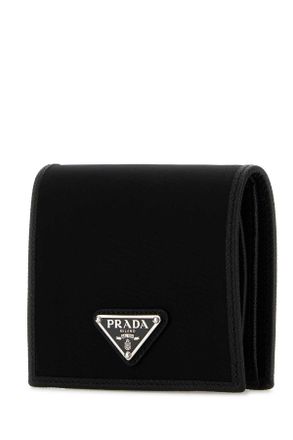 Prada Mens Black Nylon Wallet Nero Poliammidericiclata-Vitello Portafogli