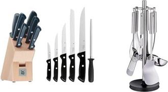 WMF Classic Line Messerblock mit Messerset 7-teilig & Profi Plus K&uuml;chenhelfer Set 7-teilig