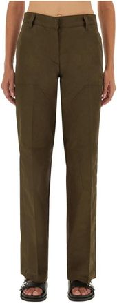 Tory Burch Femme, Pantalons, Vert, Taille: 38 FR Pantalon Cargo
