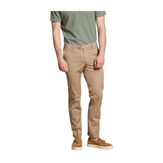 Mason's Homme, Pantalons, Beige, Taille: M Élégant Pantalon Chino Beige Coupe Régulière