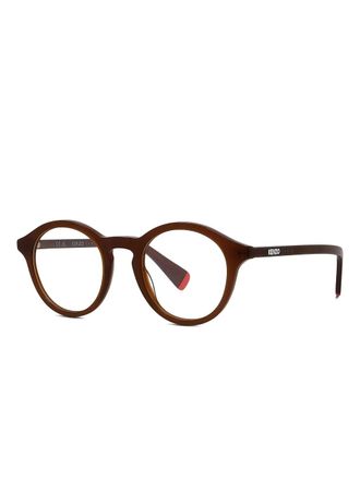 Kenzo lunettes de vue à monture ronde - Marron