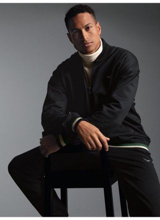 Trigema Sweatjacke TRIGEMA Collegejacke mit kontrastfarbigen Elementen (1-tlg)