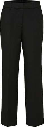 Selected Selected Femme SLFRITA MW Wide Pant Black B NOOS