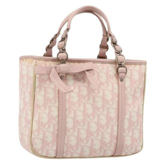 Dior Pre-owned Trotter Canvas Hand Bag - - Pre-owned - Damen - Rosa - ONE SIZE