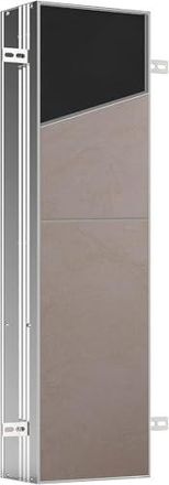 Emco ASIS PLUS Unterputz-Schrankmodul mit LED Beleuchtung, Badezimmerschrank für unsichtbaren Stauraum, Hochschrank mit Push to Open-Funktion und Steckdose