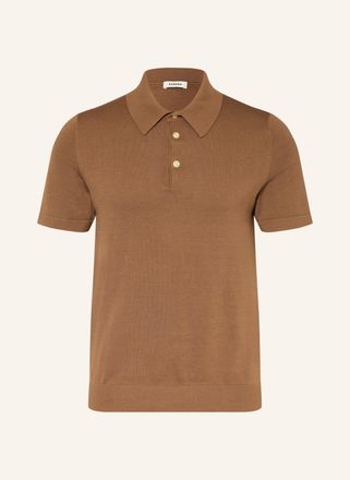 Sandro Sandro Strick-Poloshirt braun