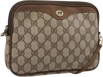Gucci Sac bandouli&egrave;re vintage GG Canvas Pre-owned - Femme - Pre-owned - Brun - Taille: ONE Size