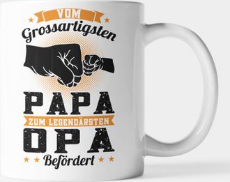 Generic Opa Tasse Grossvater Papa Geschenk Vater Vatertag - von grossartigsten Papa zur leg&auml;ndersten Opa bef&ouml;rdert Kaffeebecher