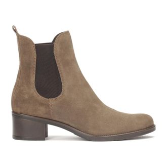 Kazar Slip-on Stiefel mit einem klobigen Absatz - - Shoes - Damen - Beige - 39 EU
