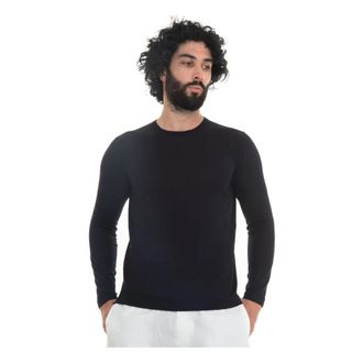 Hindustrie Slim Fit Langarm Jersey T-shirt - - Tops - Herren - Blau - M