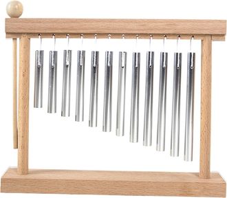 Generic Chimes Percussion - Tisch-Windspiel aus Metall | leichtes Klangspiel mit Schl&auml;gel | Tragbares Schlaginstrument mit 20 T&ouml;nen | Klassenzimmer Musik Medi