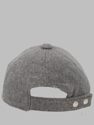 Max Mara 2624576031600_889029 Cashmere Baseball Cap - Gray