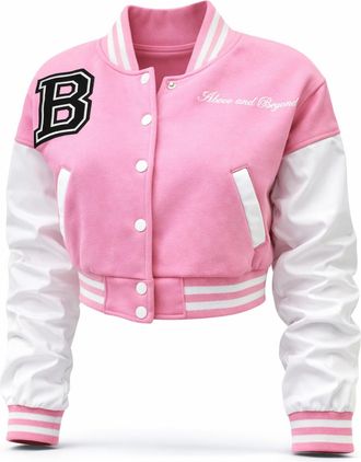 Worldclassca &Uuml;bergangsjacke Crop College Bomber Jacket