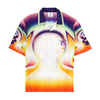 Casablanca Chemise en soie &agrave; manches courtes imprim&eacute;e - Homme - Chemises - Multicolore - Taille: L