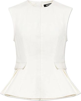 Rotate Rotate Birger Christensen, Femme, Tops, Blanc, Taille: 40 FR Liloua Top