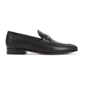 Valentino Garavani Homme, Chaussures, Noir, Taille: 44 1/2 EU Chaussures Mocassin Noires Style Élégant