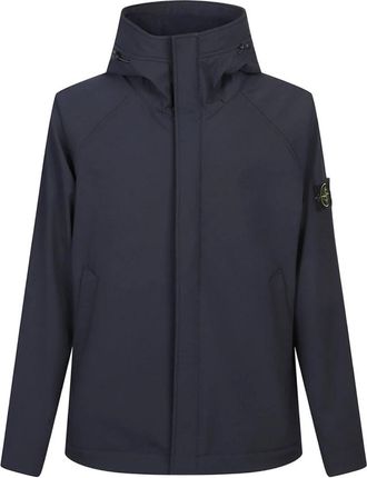 Stone Island Homme, Sport, Bleu, Taille: S Parka Courte &agrave; Capuche