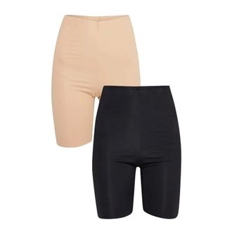Ichi Ichi - Iasiv Shorts 2-Pack - Femme - Sous-v&ecirc;tements - Multicolore - Taille: 42 FR