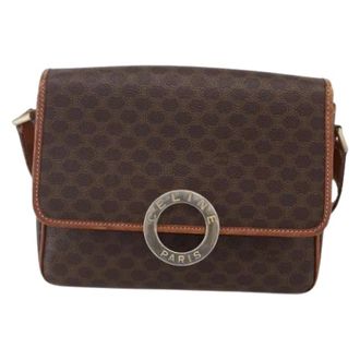 Celine Pre-owned Canvas Vintage Cross Body Bag - - Pre-owned - Damen - Braun - ONE SIZE