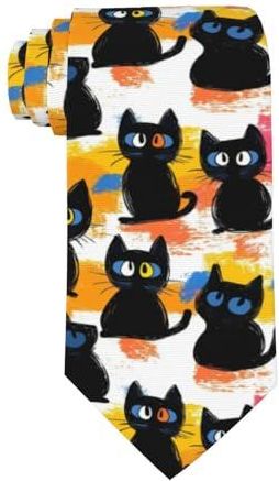 Generic Chat Coloré Et Drôle Cravates Doux Cravates Hommes Décontractée Cravate Homme Pour Accessoires Femmes Soirée
