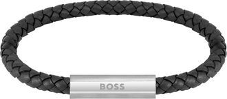 BOSS Jewelry Armband für Herren Kollektion BRAIDED LEATHER Schwarz - 1580152