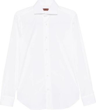 Barba Homme, Chemises, Blanc, Taille: XL Camicia bottoni